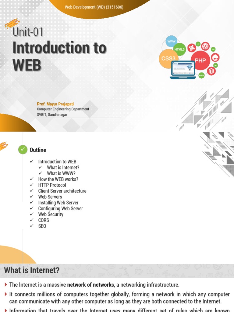 Unit 1 | PDF | World Wide Web | Internet & Web