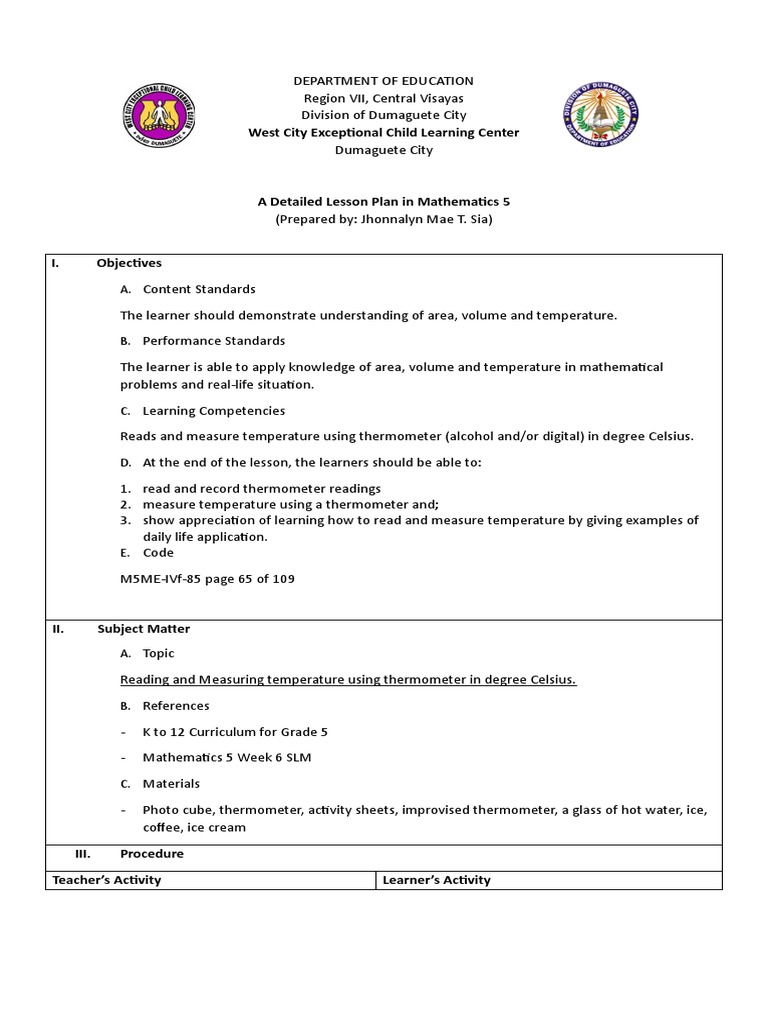 Reading and Measuring Temperature Using Thermometer in Degree Celsius ...