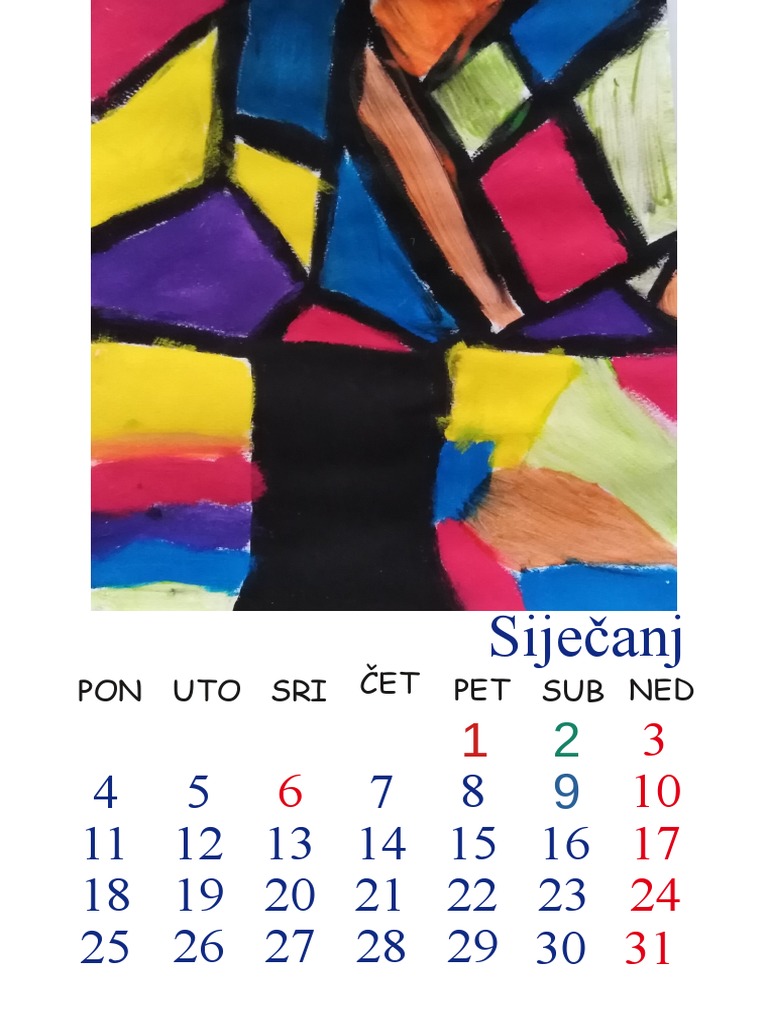 Kalendar 2023 na Hrvatskom | PDF | Games & Activities