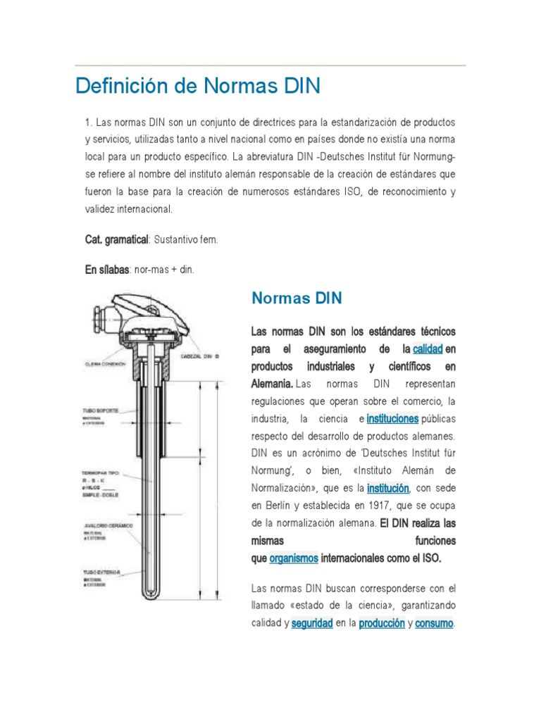 Definición de Normas DIN | PDF | Economias | Business