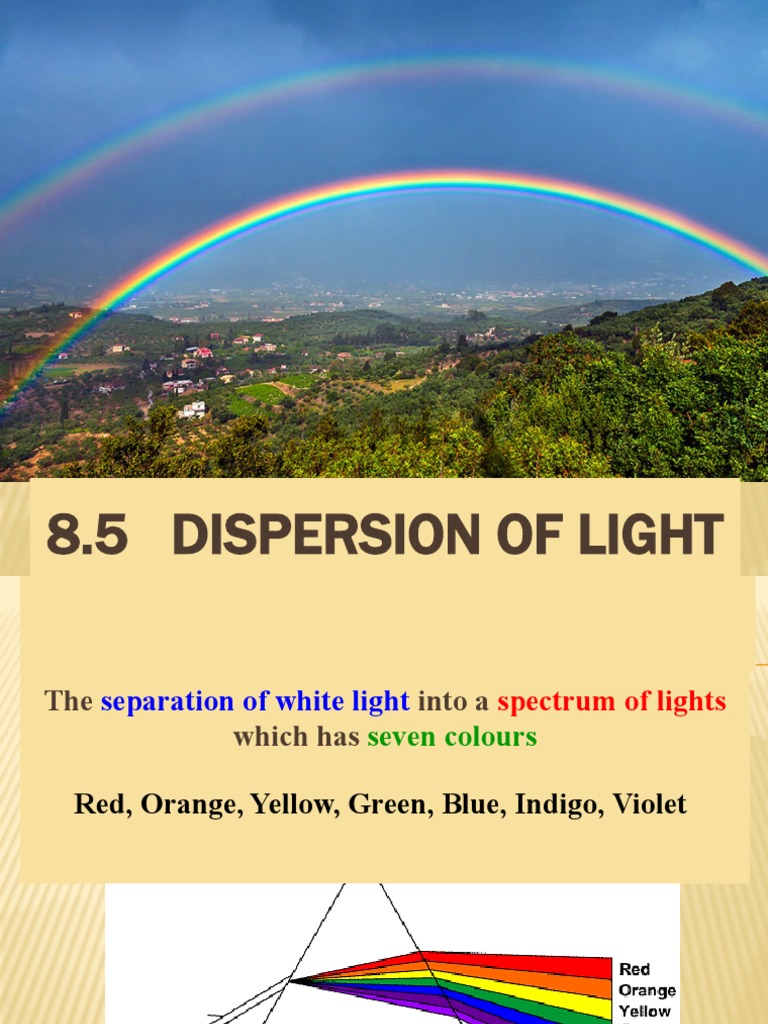 Dispersion of Light and Rainbows | PDF | Home & Garden