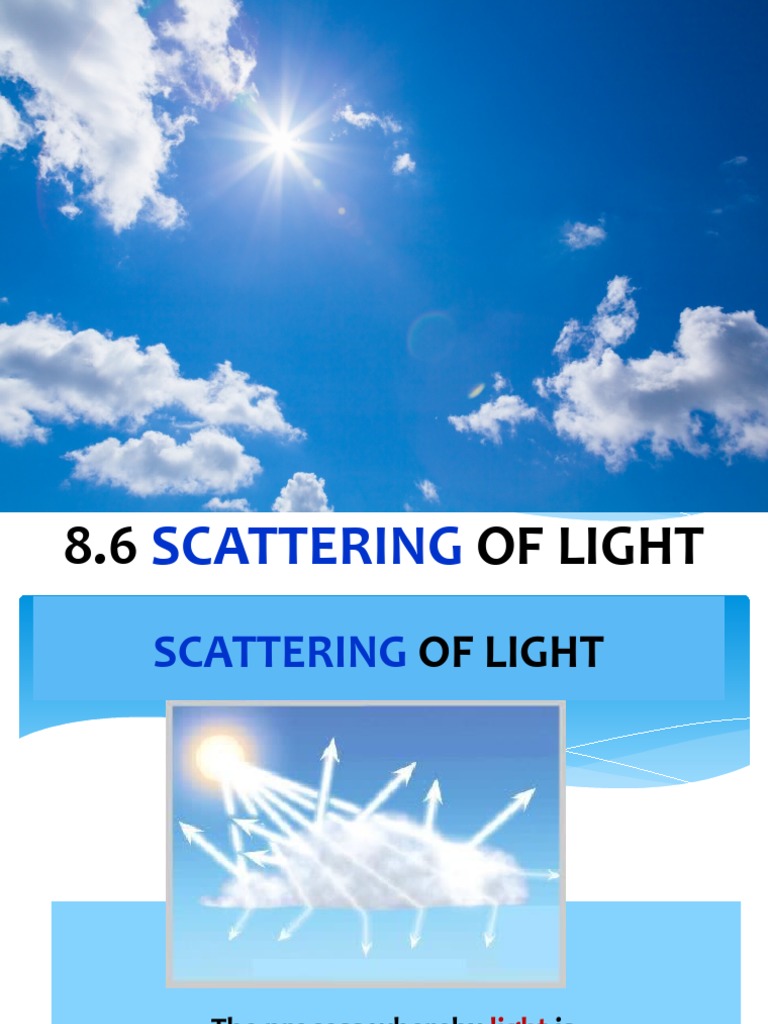 8.6 Scattering of Light | PDF