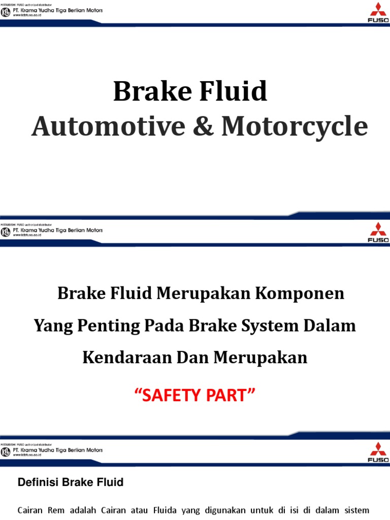 1.4 SEIKEN - Materi Training Brake Fluid | PDF
