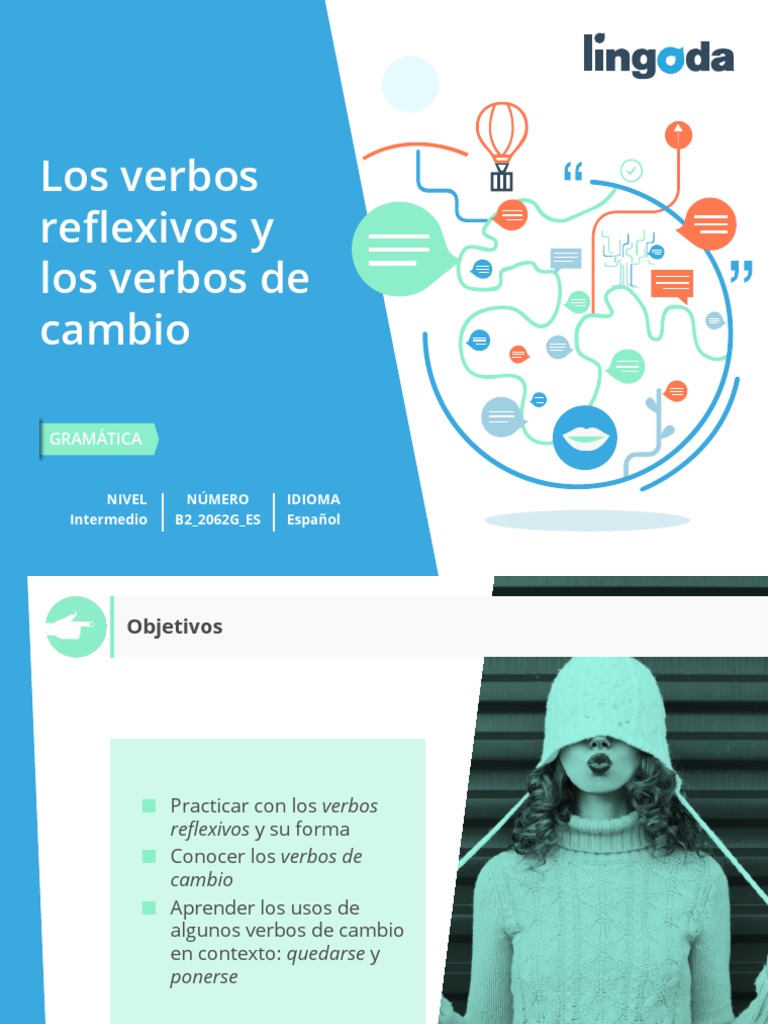 Los Verbos Reflexivos y Los Verbos de Cambio: Gramática | PDF | Verbo ...
