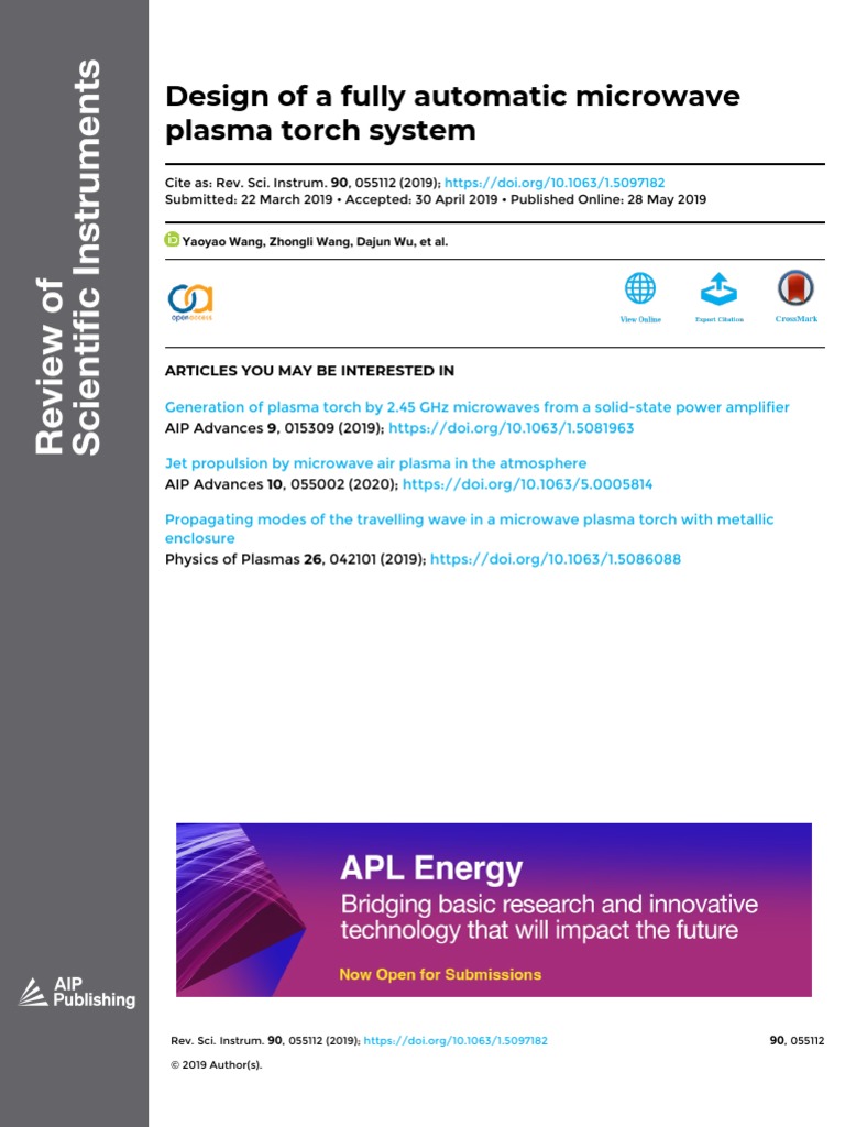 Automatic Design of Microwave Plasma Torch | PDF