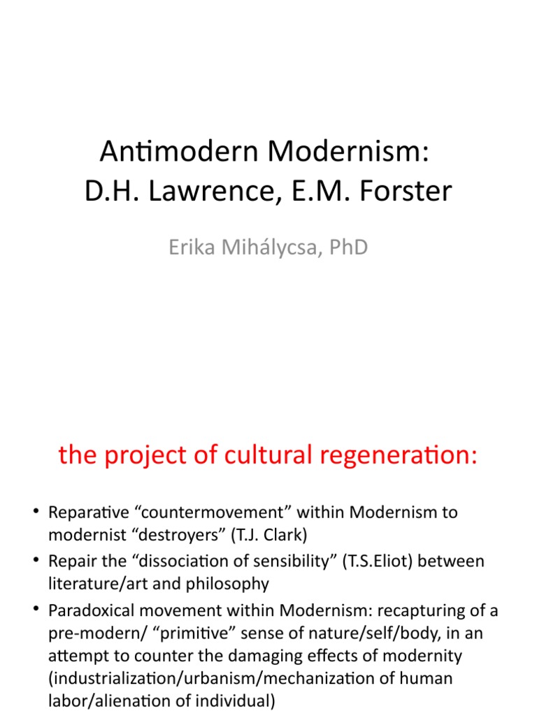 Antimodern Modernism | PDF