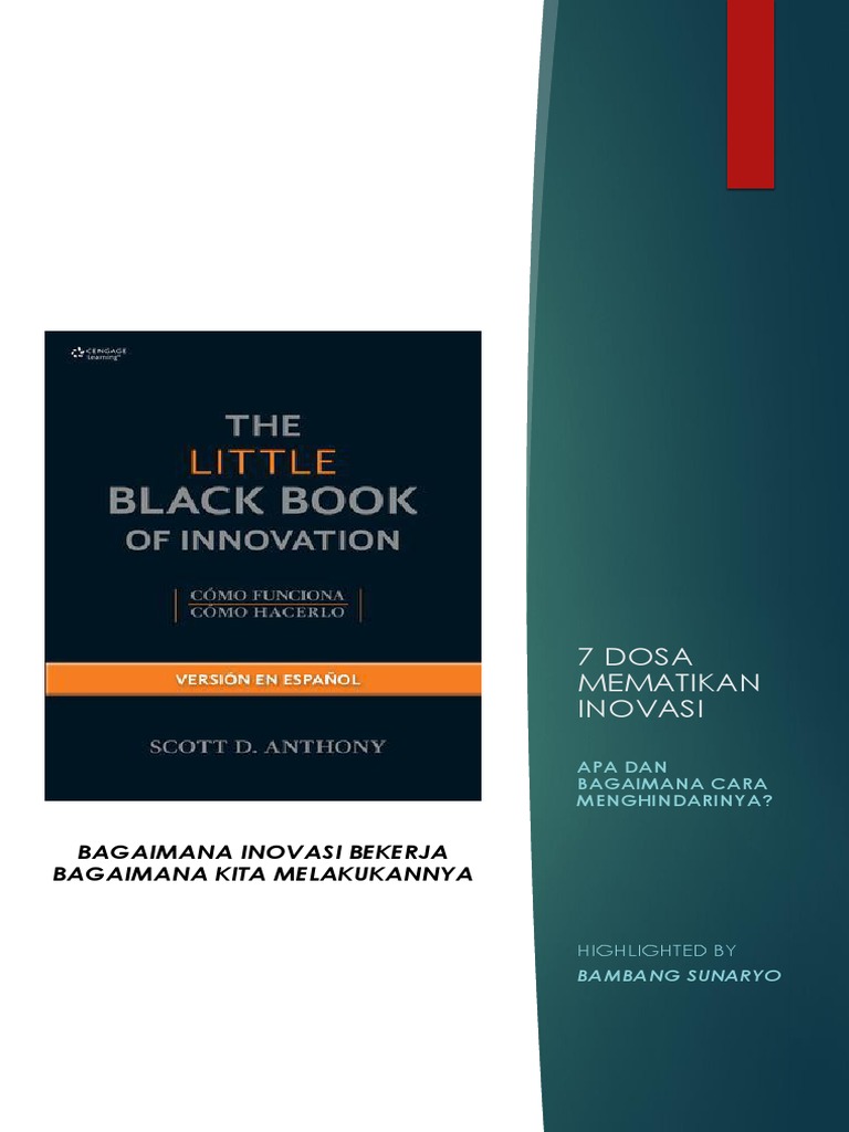 7 Dosa Mematikan Inovasi The Little Black Book of Innovation | PDF