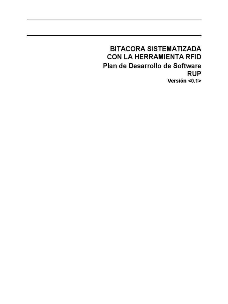 Plan De Desarrollo Software Pdf Ingeniería De Software Software