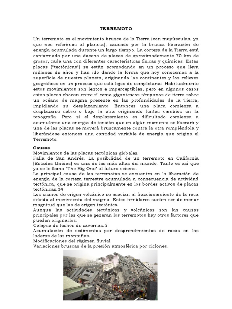 TERREMOTO | PDF