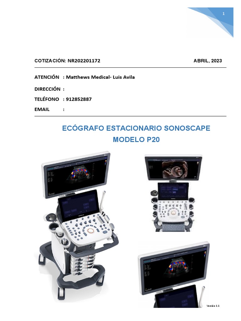 Sonoscape P20 | PDF