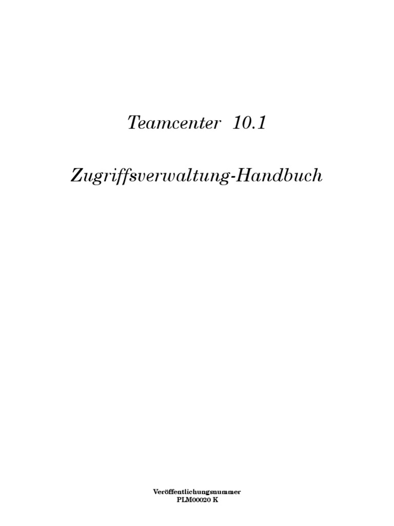 Teamcenter Access Manager | Download Free PDF | Menu (Computing ...