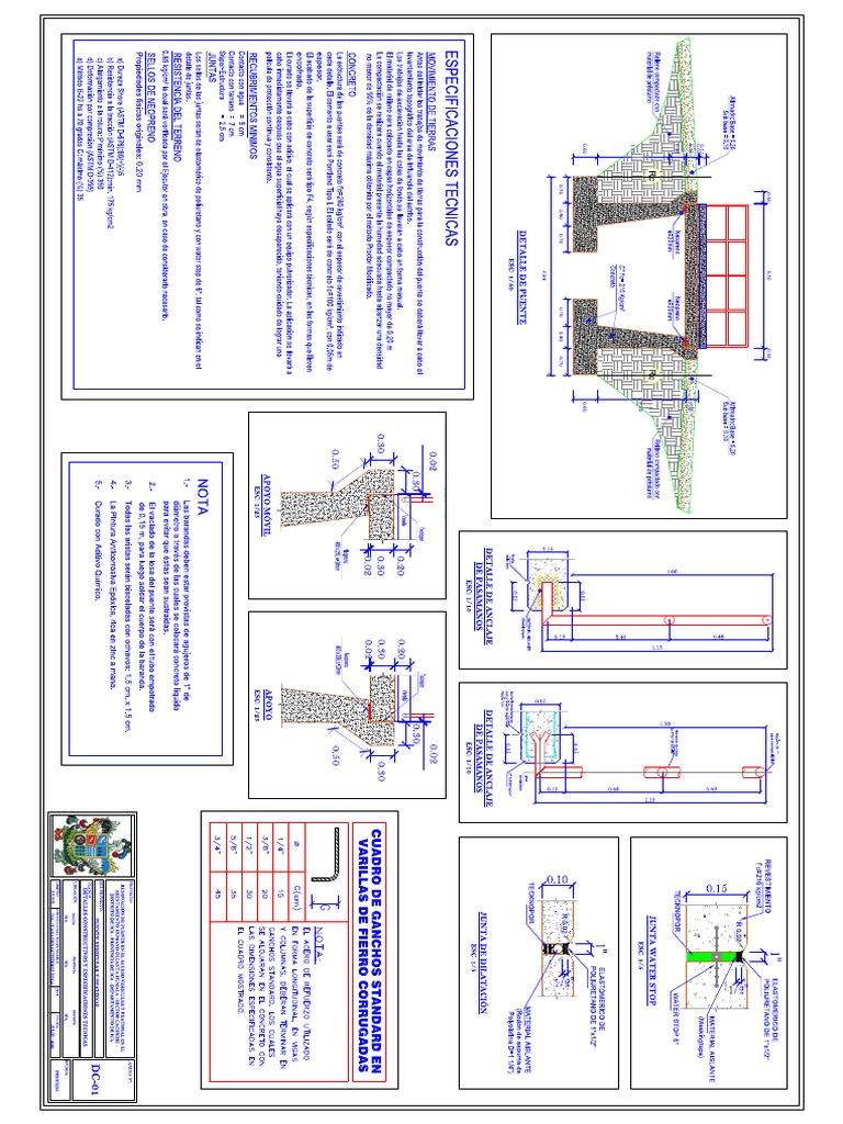 Plano de Detalles Constructivos Detalles Constructivos y Especificaciones Tecnicas | PDF