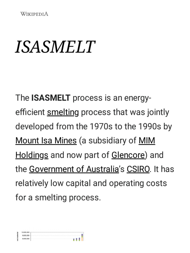 Isasmelt - Wikipedia | PDF | Industrial Processes | Chemistry