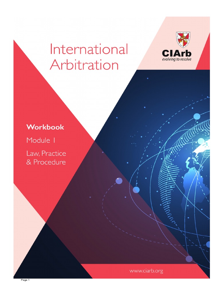 Module 1 Law Practice and Procedure International Arbitration ...