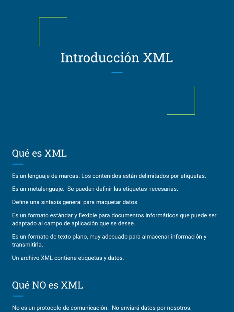 Introduccion A XML | PDF | Xml | Consorcio Mundial de la red