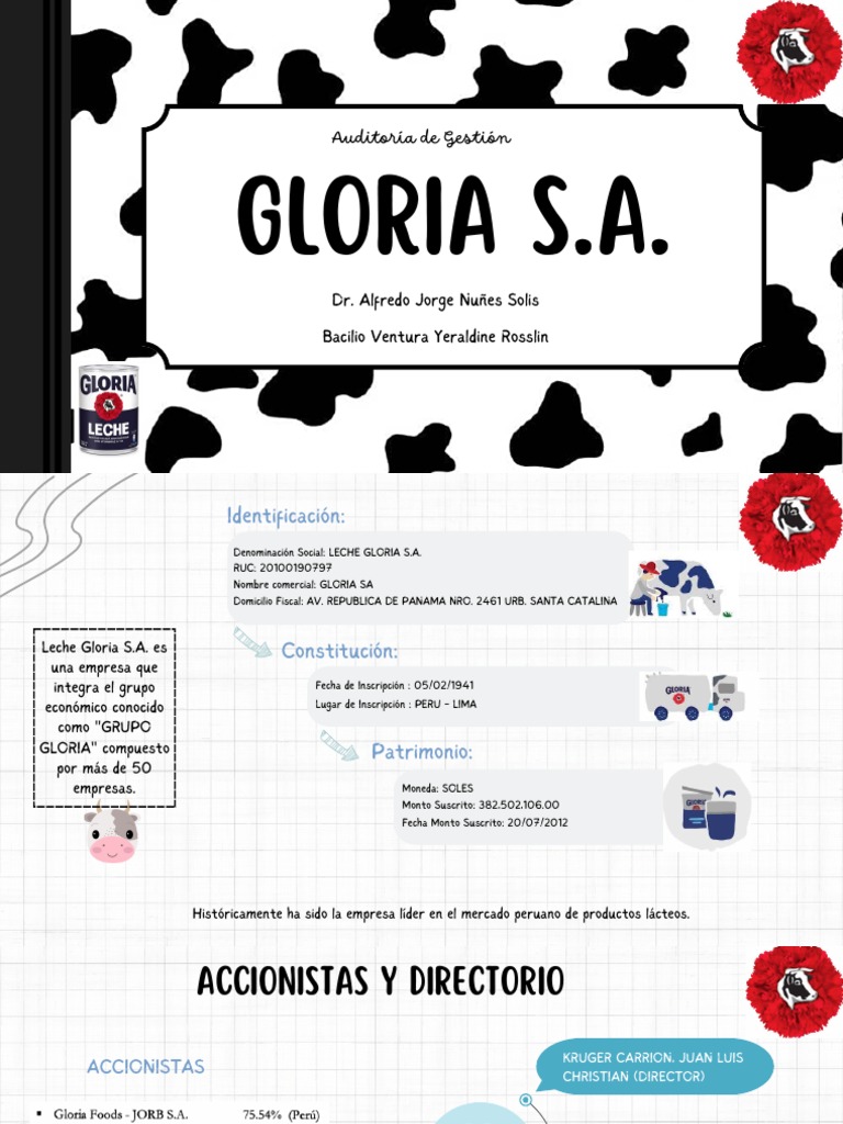 Información sobre Leche Gloria S.A. | PDF | Perú | Leche