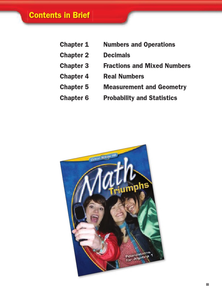 Math Triumphs Foundations For Algebra 1 Teacher Edition Glencoe McGraw ...