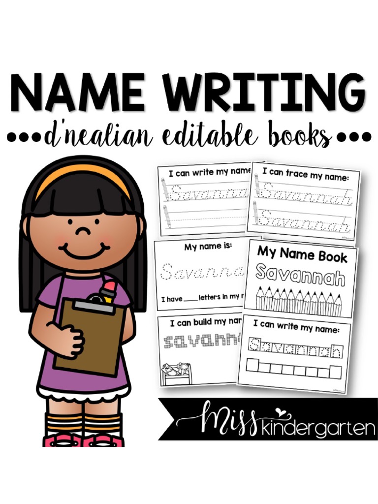 dnealian editable name writing book | PDF | Computing | Software