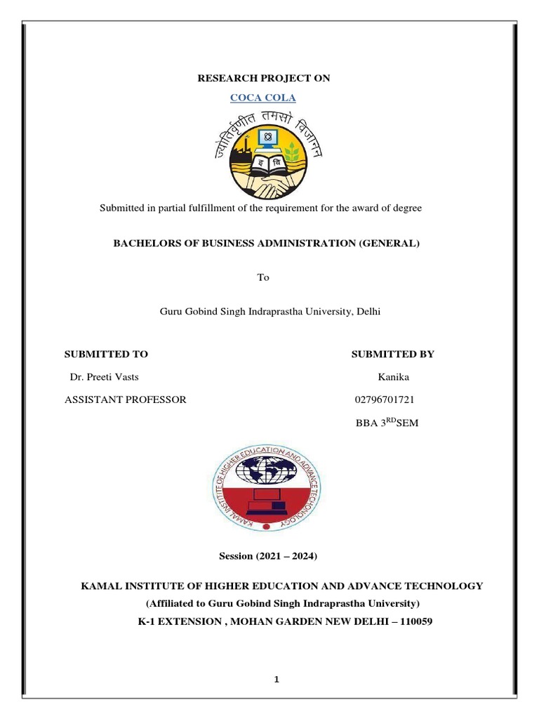 RM FINAL PROJECT PDF Kanika New 2023 | PDF