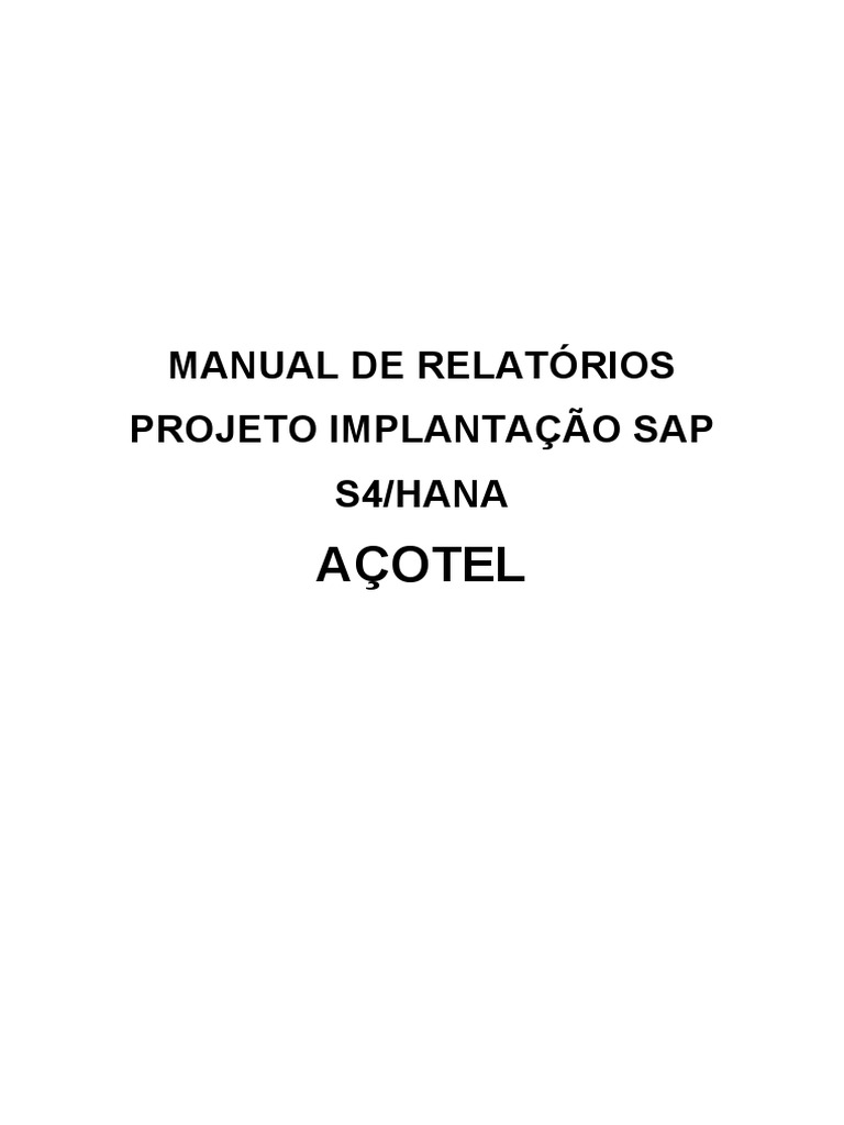 Manual de Relatorios | PDF | Aplicativo para celular | Informática