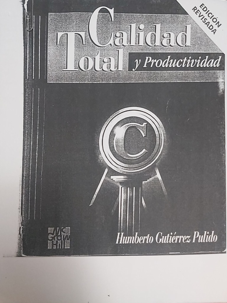 Calidad Total Y Productividad Edicion Revisada 1 Pdf