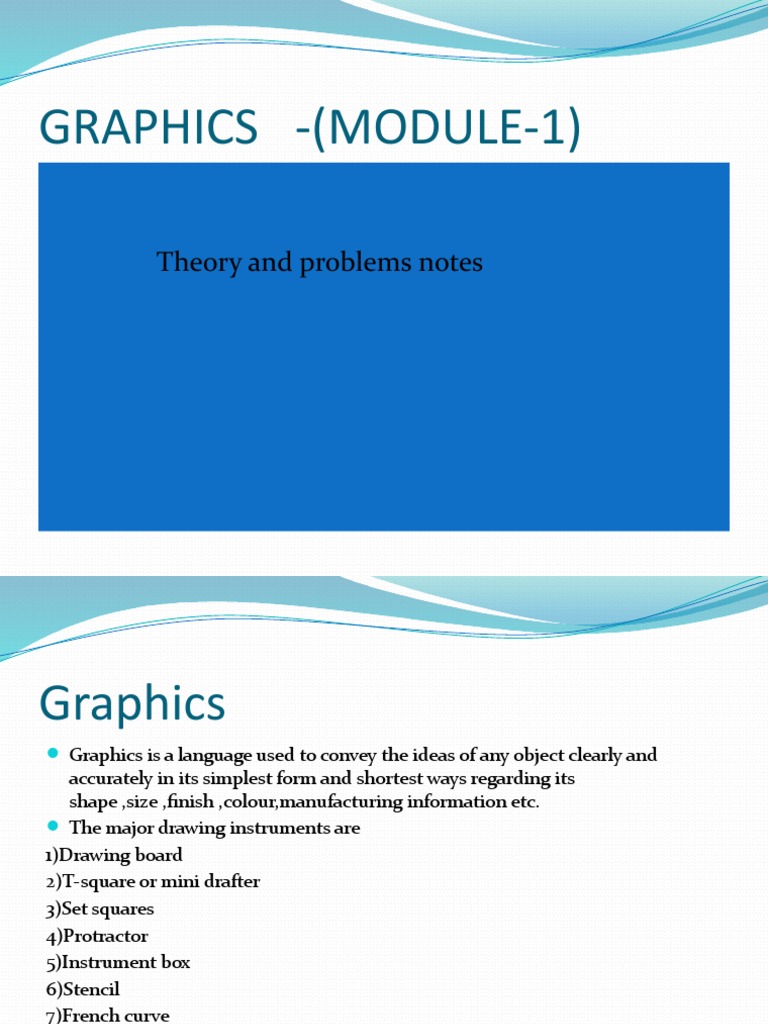Graphics MODULE-1 NOTES Refer | PDF | Angle | Drawing