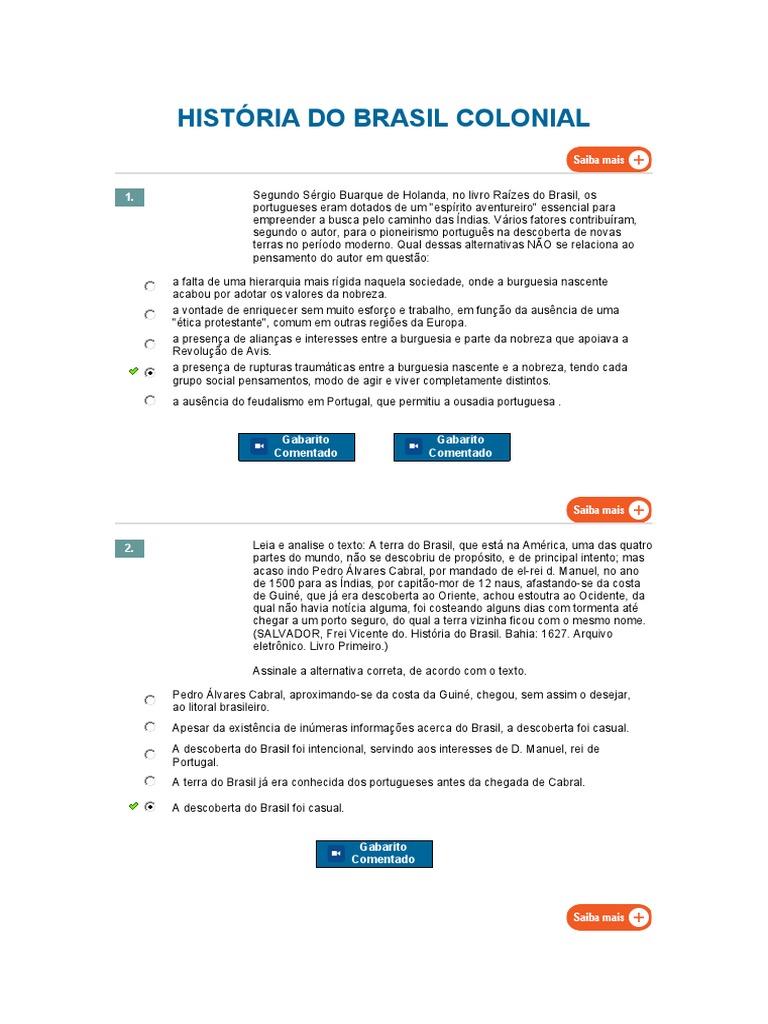 História Do Brasil Colonial Pdf