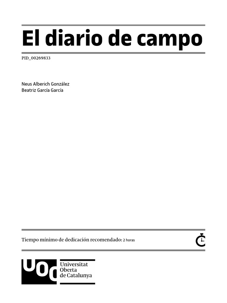 El Diario de Campo | PDF | Etnografía | Experiencia