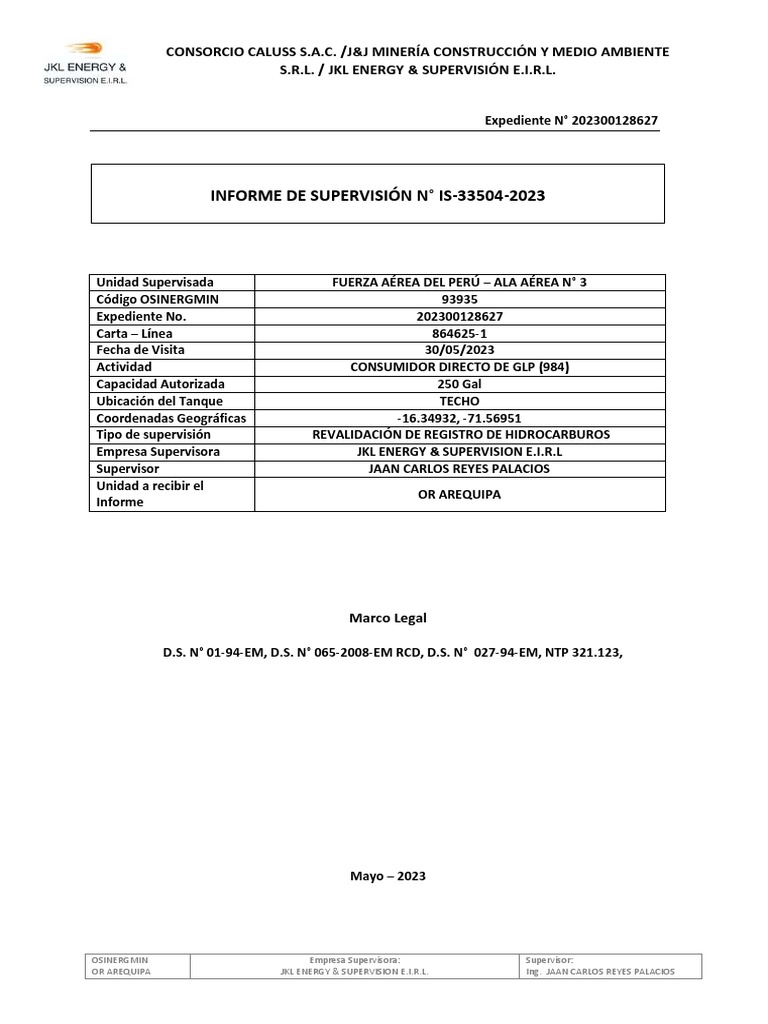 1.-202300128627 - Informe de Supervision | PDF