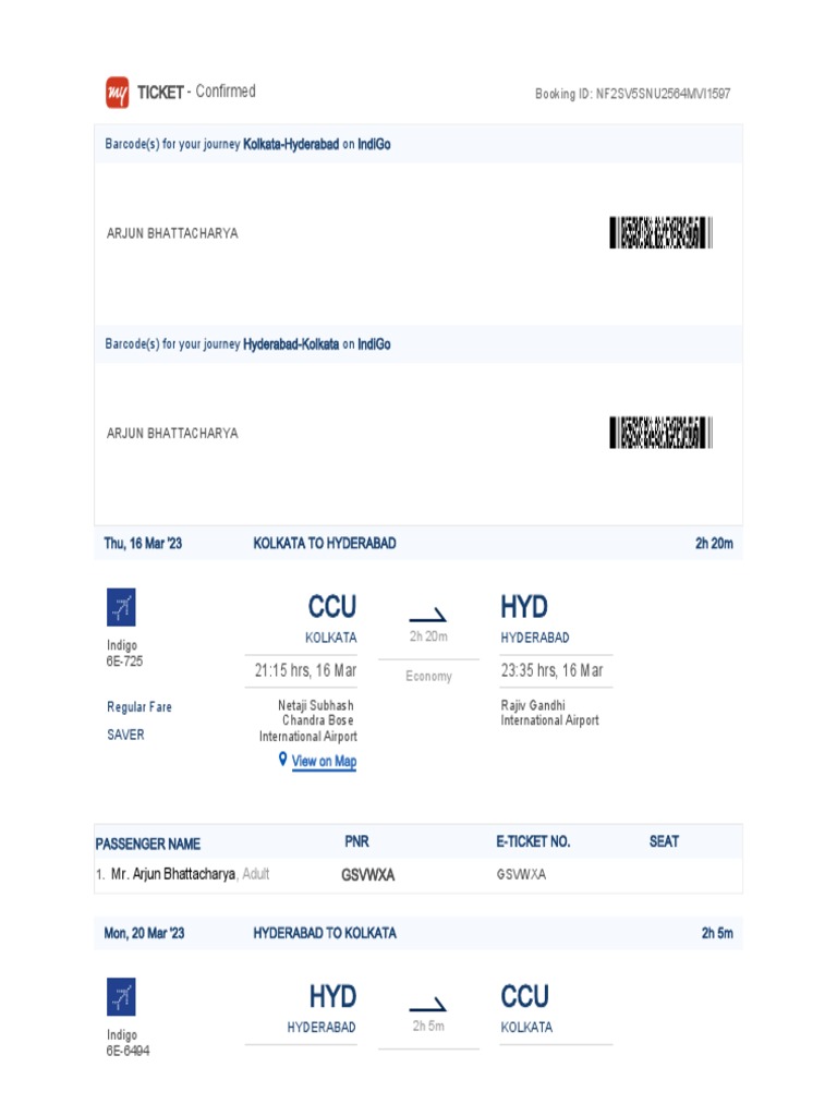 NF2SV5SNU2564MVI1597 ETicket | PDF | Identity Document | Airport