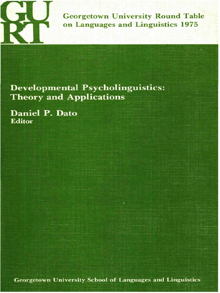 Gurt 1975 | Download Free PDF | Phonology | Language Acquisition