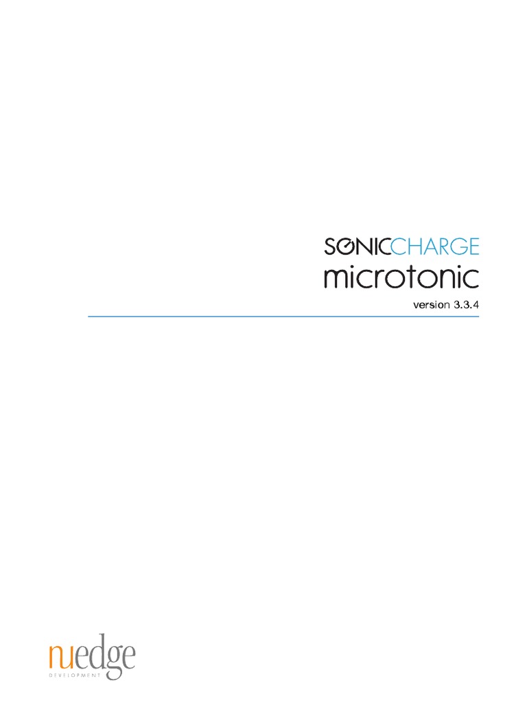 Microtonic User Guide | PDF | Pitch (Music) | Equalization (Audio)