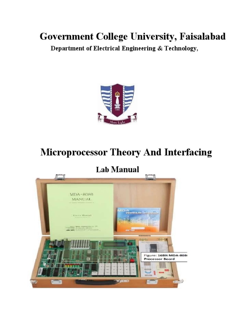 Microprocessor Theory and Interfacing LAB MANUAL Goup | PDF | Central ... Microprocessor Theory and Interfacing LAB MANUAL Goup | PDF | Central ...