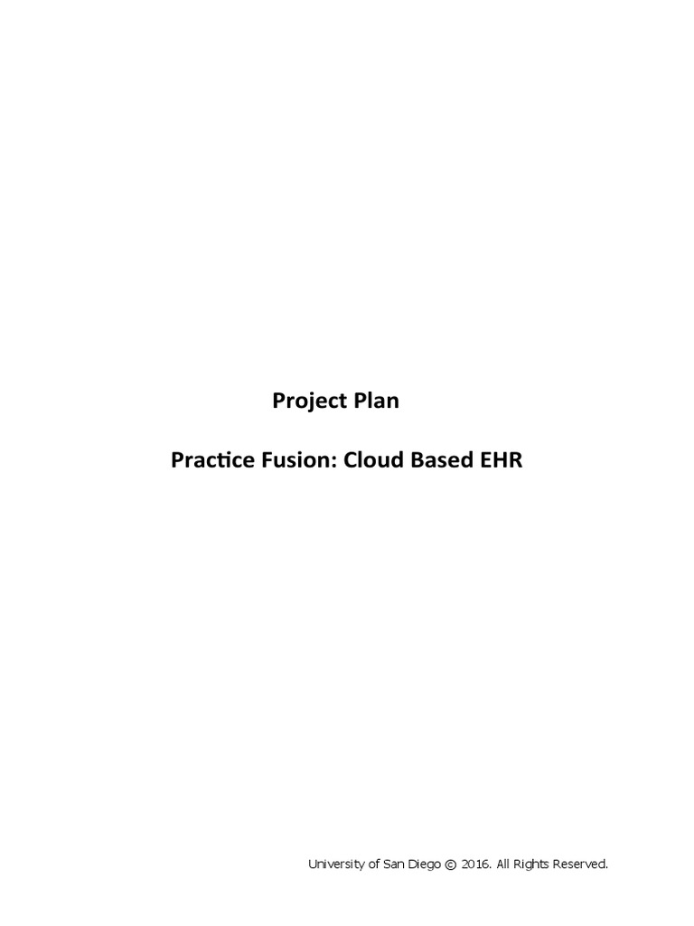 final project plan hcin 542 | PDF | Electronic Health Record | Health Care