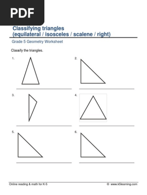 Grade 5 Math Worksheets Geometry
