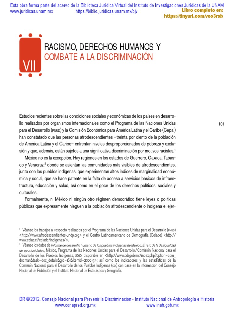 Derechos Humanos y Racismo | PDF | Discriminación y relaciones raciales | Racismo