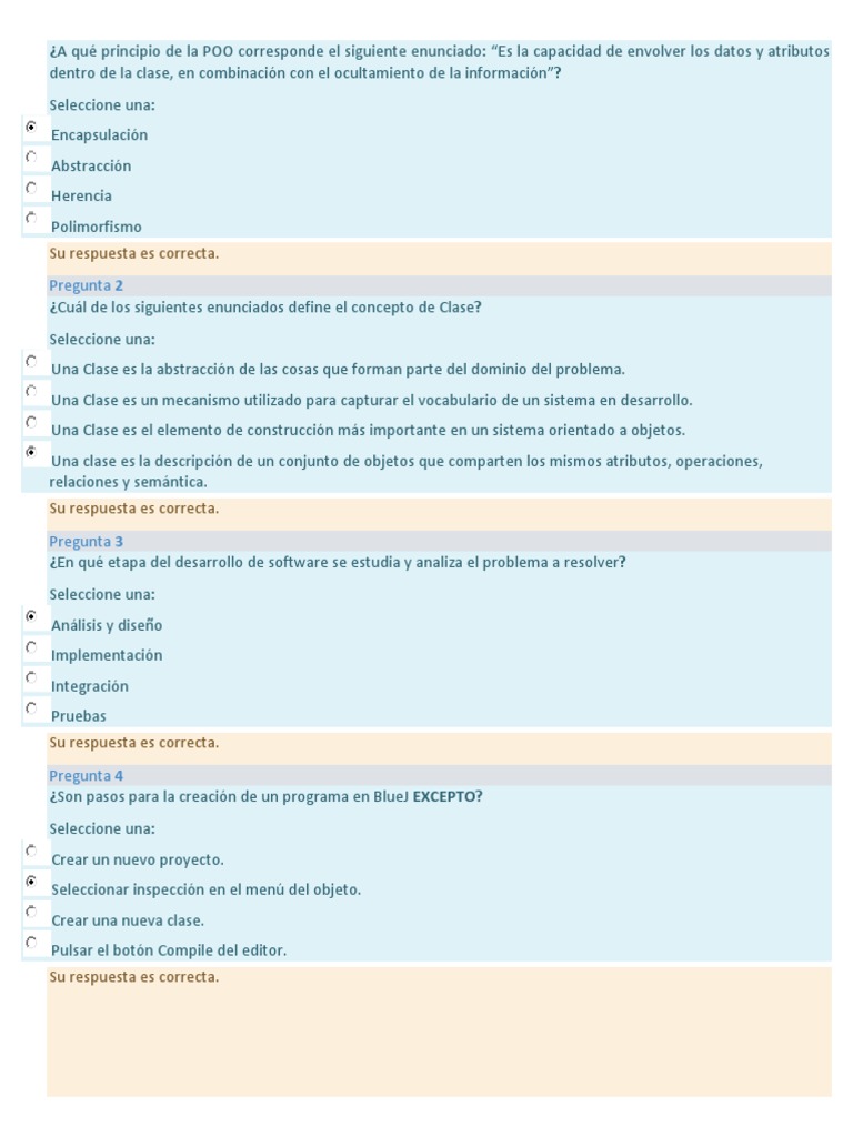 Examen Pacial 1 POO | PDF | Objeto (informática) | Programación ... Examen Pacial 1 POO | PDF | Objeto (informática) | Programación ...