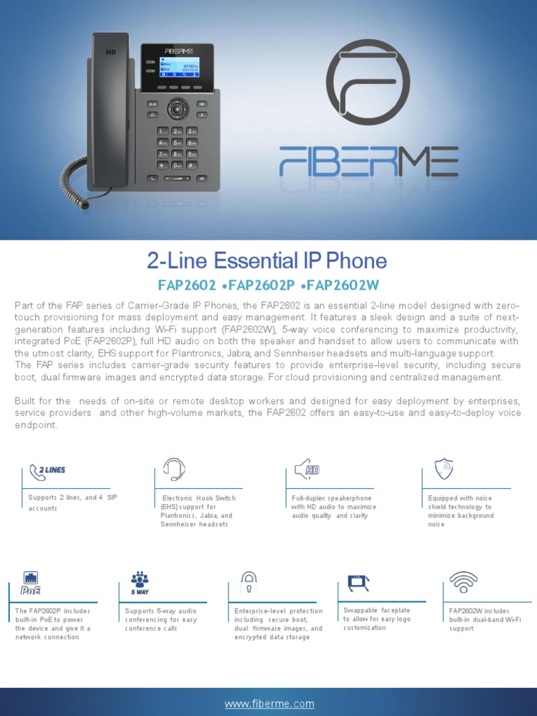 Datasheet FAP2602 English | PDF | Session Initiation Protocol | Telecommunications Standards