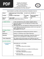 Sample Daily Lesson Log in TVL-BPP (F. Aroco) | PDF | Flour | Baking