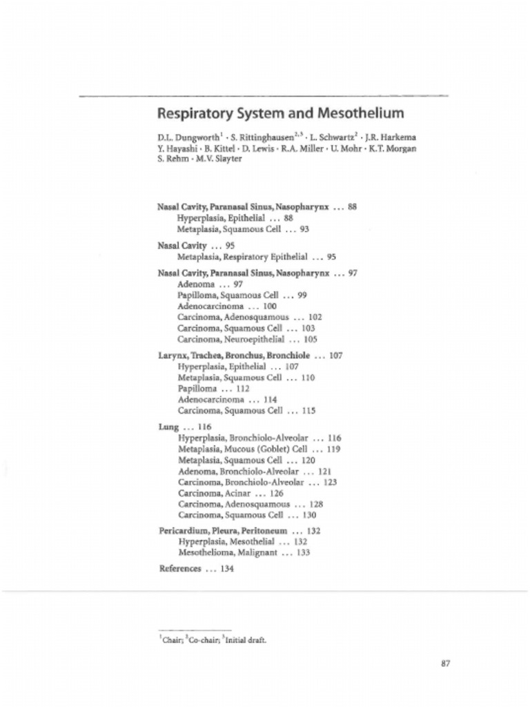 International Classification of Rodent Tumors. The Mouse - Respiratory ...