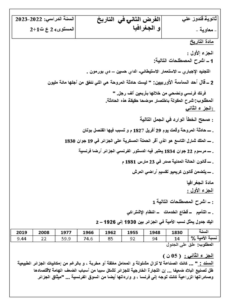 الفرض 2 20323 | PDF
