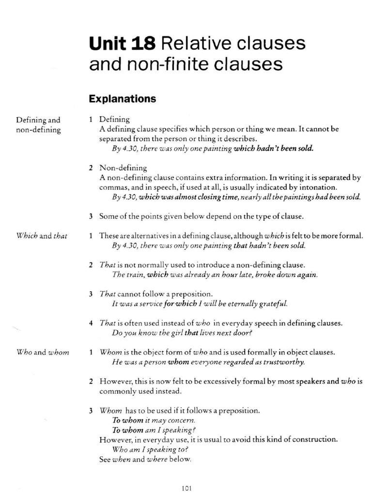 Units 18 & 19. Advanced Language Practice. Vince. | PDF