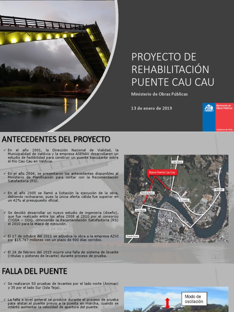 Documento Proyecto de Rehabilitacion Puente | PDF | Puente