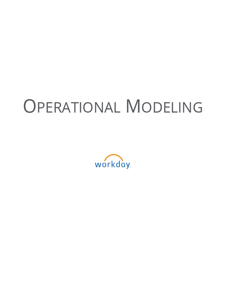 2 Operational Modeling | PDF