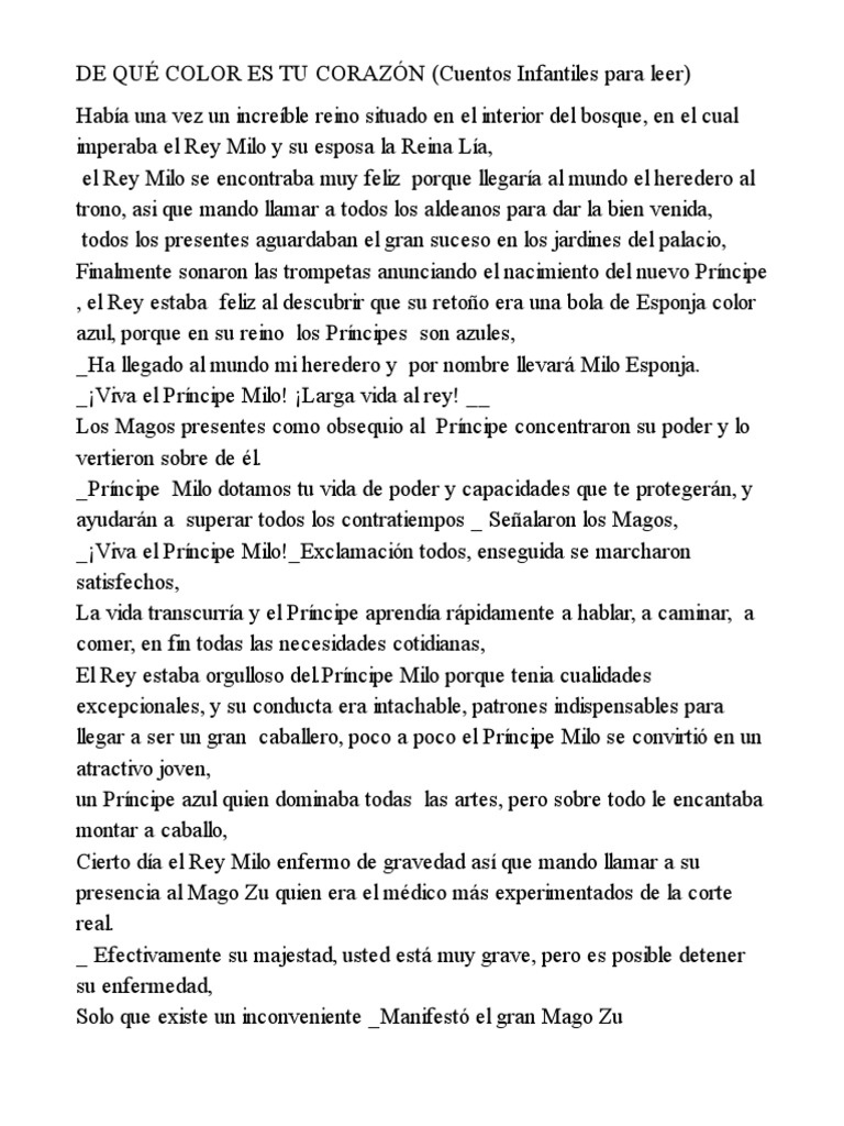 De Que Color Es Tu Corazon | PDF