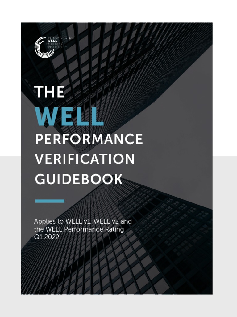 WELL Performance Verification Guidebook | PDF | Calibration ...