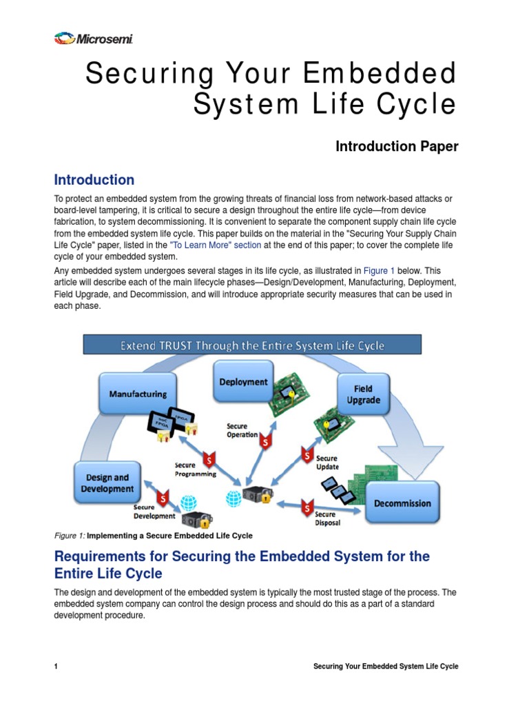 Sec Your Embed Sys Life Cycle | PDF | Field Programmable Gate Array | Encryption