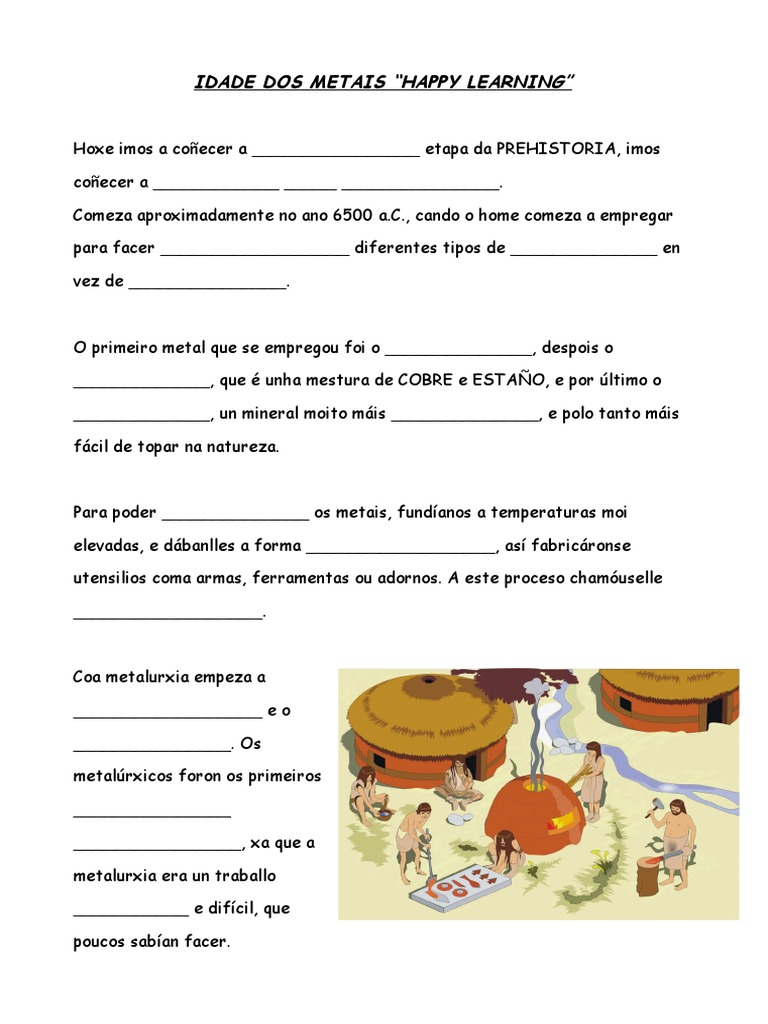Comprensión Oral Idade Dos Metais | PDF