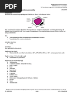 Beetroot Membrane Permeability Practical | PDF | Water