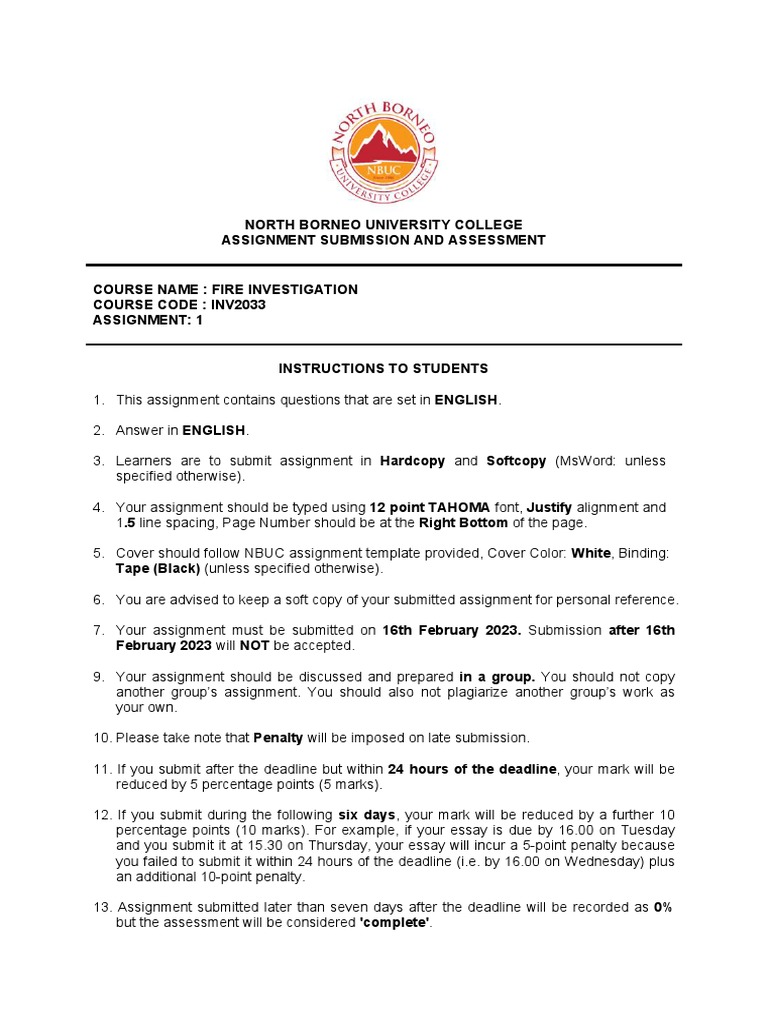 Group Assignment (1) Jan 2023 | Download Free PDF | Fire Safety ...